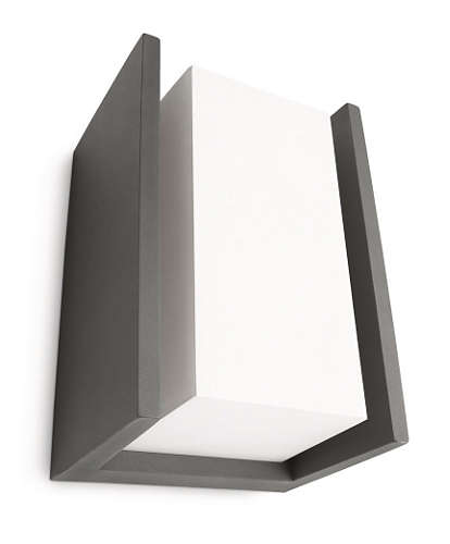 Aplique de parede exterior PHILIPS Bridge | 16351/93/16