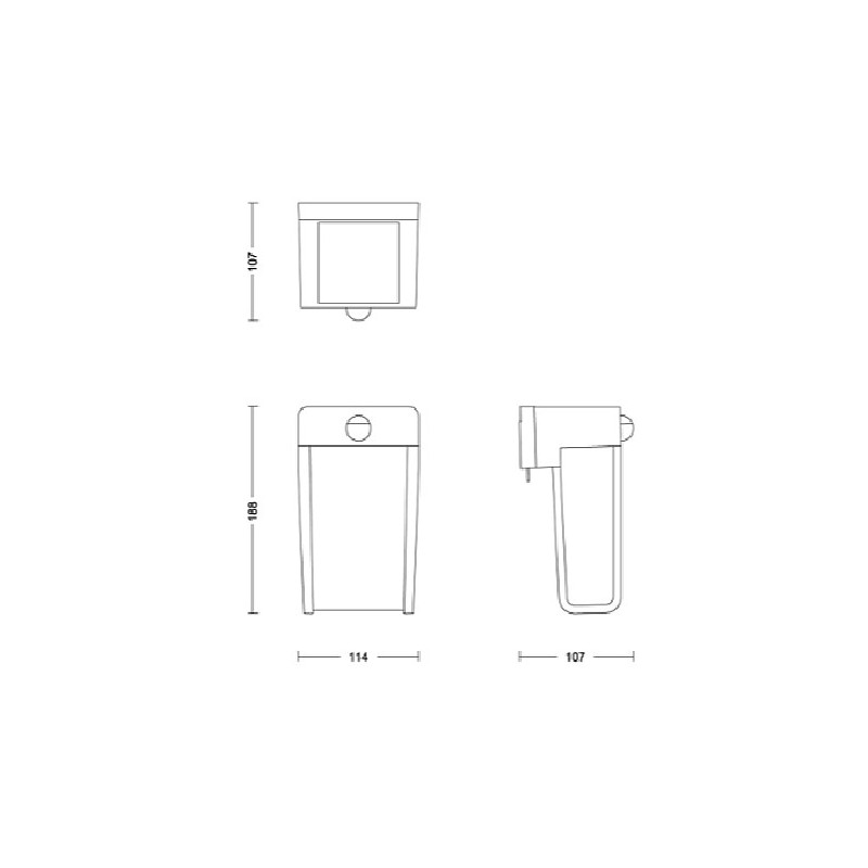 Aplique de Parede exterior PHILIPS Shroud LED | 8720169265486